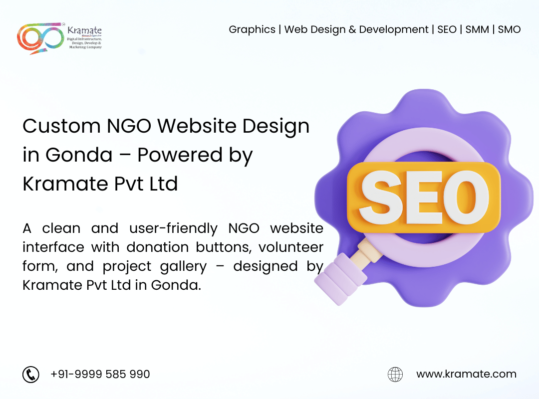 Custom NGO Website Design in Gonda – Powered by Kramate Pvt Ltd